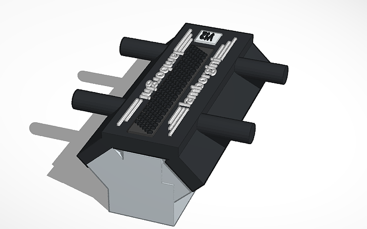 3D design V12 engine - Tinkercad
