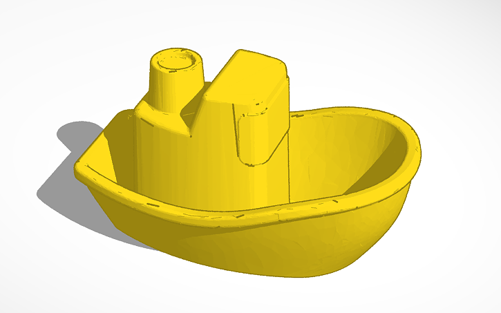 3D design little boat - Tinkercad