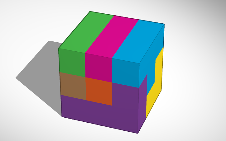 3D design CUBO - Tinkercad