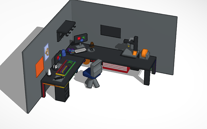 3D design ROOM SET-UP - Tinkercad