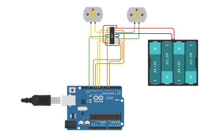 Circuit Design Bluetooth Rc Control Tinkercad