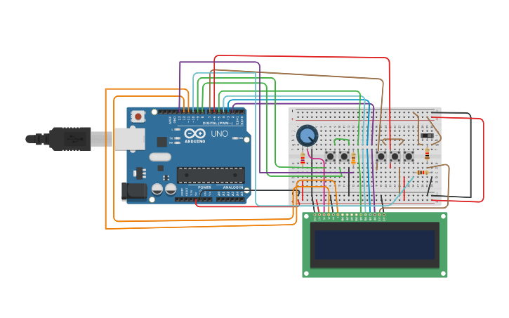 Circuit design Digital clock with alert - Tinkercad
