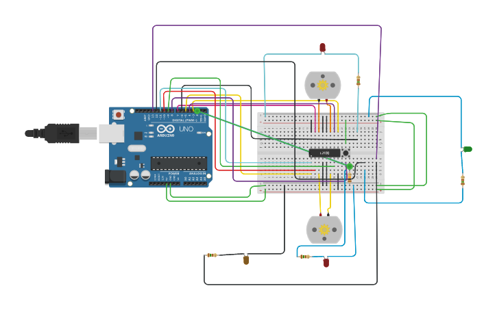 Circuit design Exercicio 1 | Tinkercad