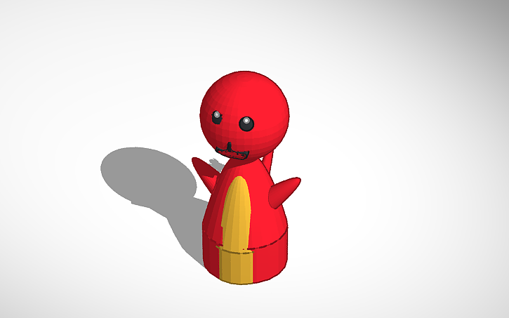 3D design A Charmander - Tinkercad