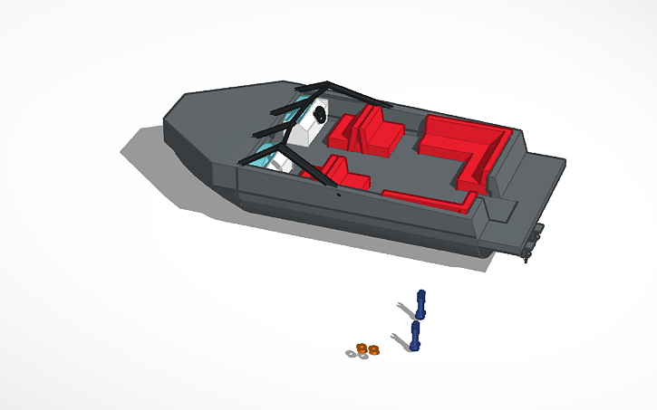 3D design boat - Tinkercad