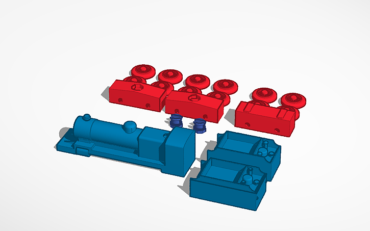 3D design Wooden Railway / Filament Railway 7F - Tinkercad 3D design Wooden Railway / Filament Railway 7F - Tinkercad