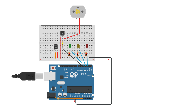 Circuit design ventilador cpu | Tinkercad