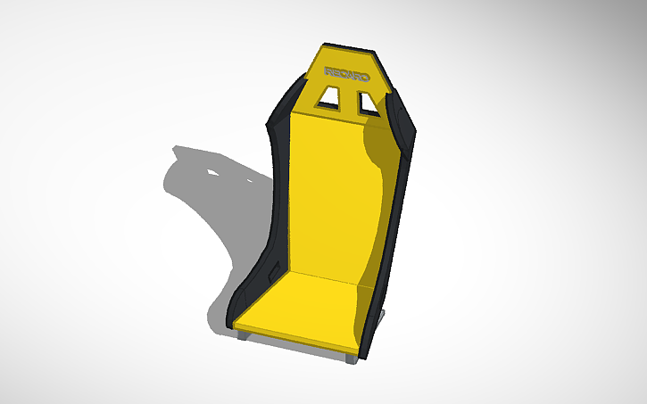 3D design Recaro Bucket Seat - Tinkercad
