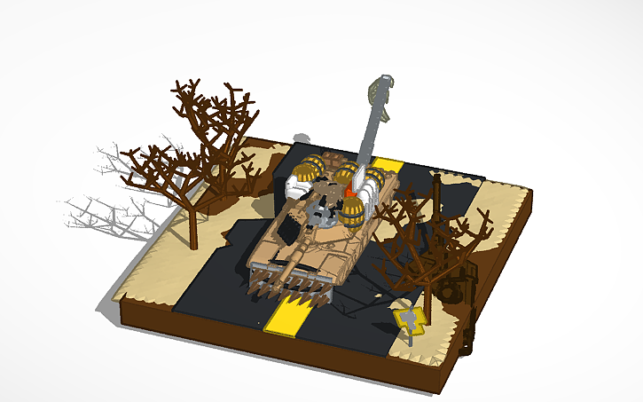 3D design Zombie Apocalypse Survivor Tank - Tinkercad
