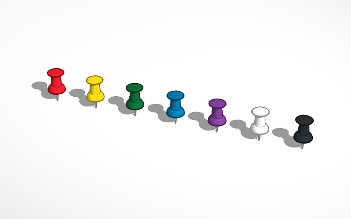 3D design Board Pins - Tinkercad