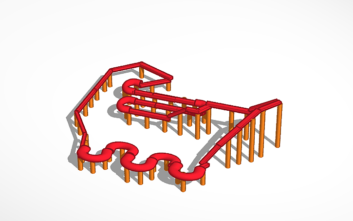 3D design HiTech Carnival Flume Ride - Tinkercad
