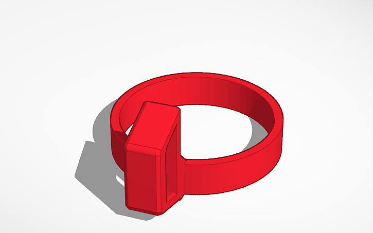 3D design Pint glass handle - Tinkercad