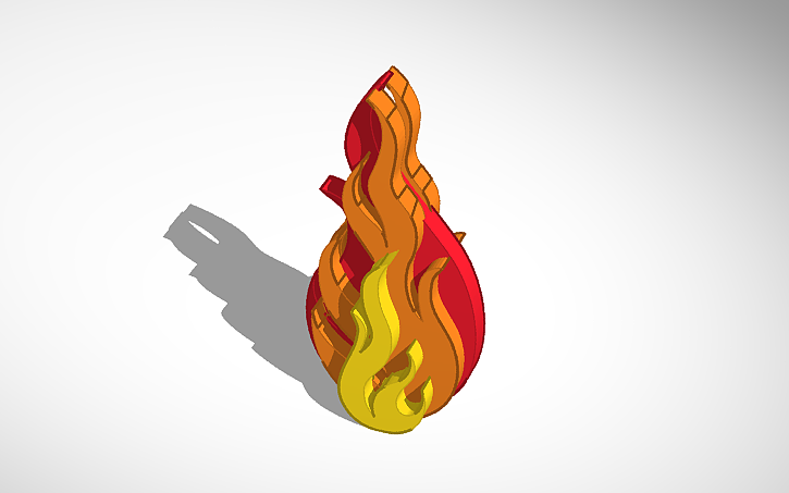 3D design Fire - Tinkercad