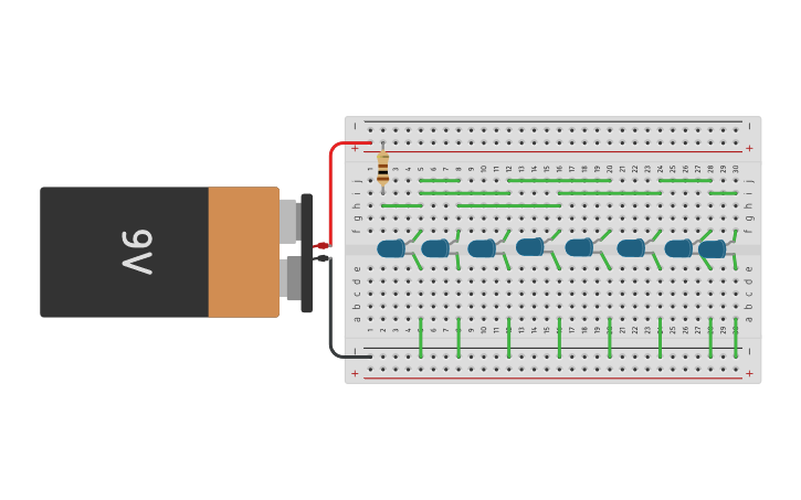 Circuit design EJEMPLO circuito en paralelo - Tinkercad