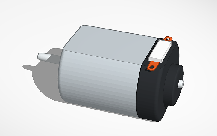 3D design Motor for Yellow Gearhead - Tinkercad