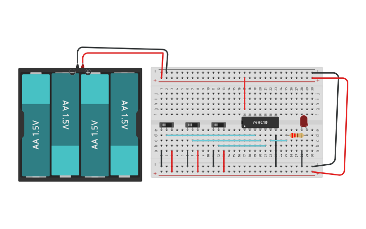 Circuit Design 3 Input Nand Tinkercad