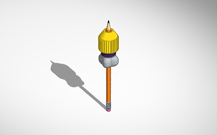 3D design Pen Chuck PROTOTYPE - Tinkercad