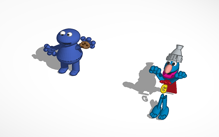 3D design Sesame Street friends | Tinkercad