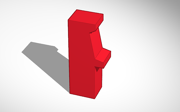 3D design 1/100 Scale Arcade Machine - Tinkercad