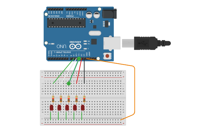 Circuit design SERIAL | Tinkercad
