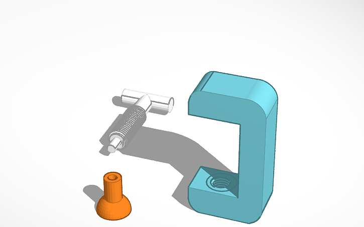 3D design C-Clamp - Tinkercad
