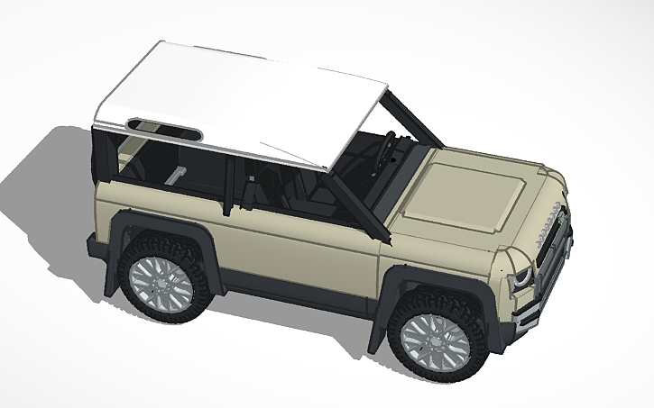 3D design Land Rover Defender 90 - Tinkercad