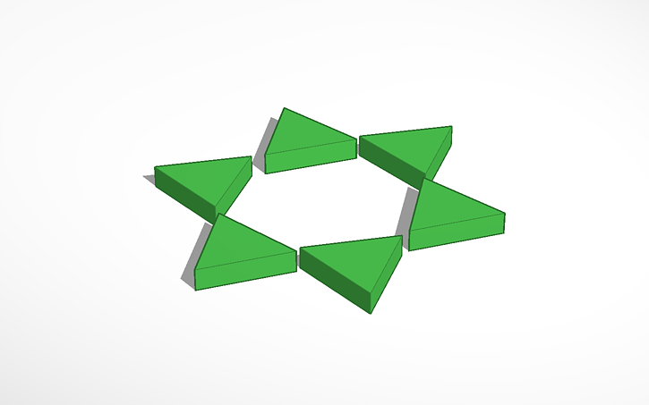 3D design Star of David - Tinkercad