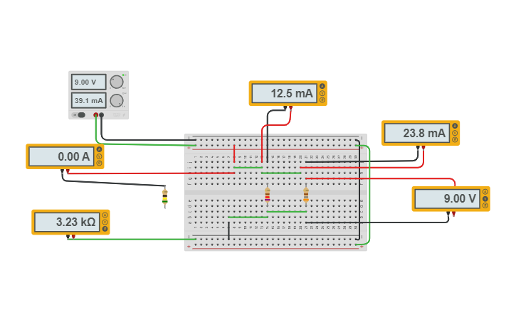 Circuit design circuito paralelo | Tinkercad