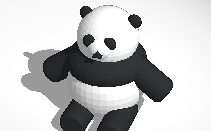 3D design Panda - Tinkercad