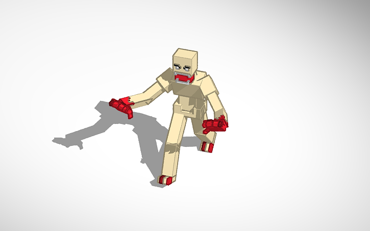 3D design Minecraft - SCP-096 - Tinkercad