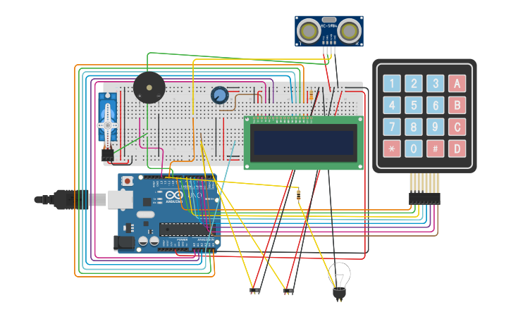 Circuit design Safe Box | Tinkercad