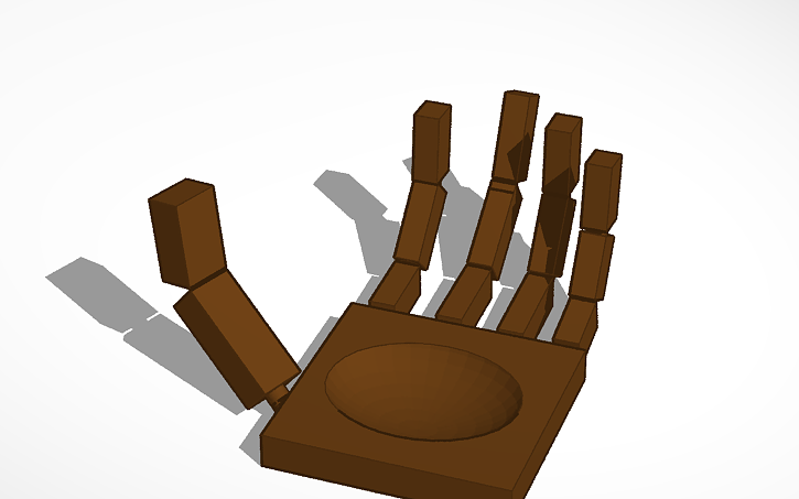 3D design the hand i made | Tinkercad