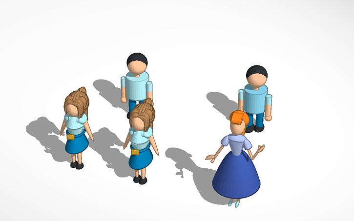 3D design students and teacher - Tinkercad