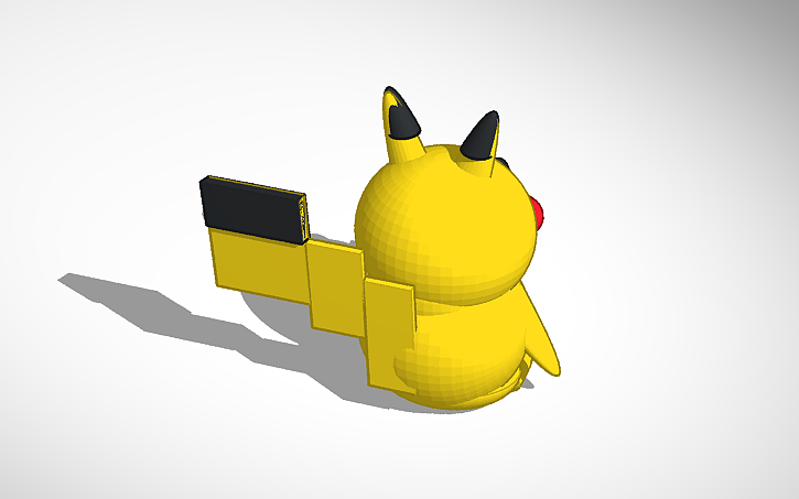 3D design pikachu | Tinkercad