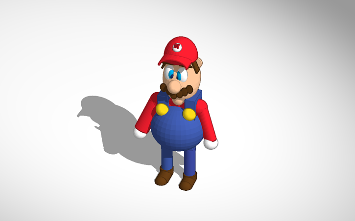 3D design Mario Bros - Tinkercad