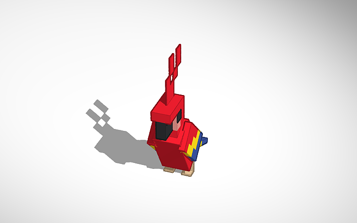 3D design parrot - Tinkercad