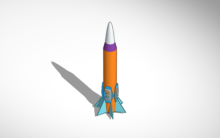 3D design the tinker rocket | Tinkercad
