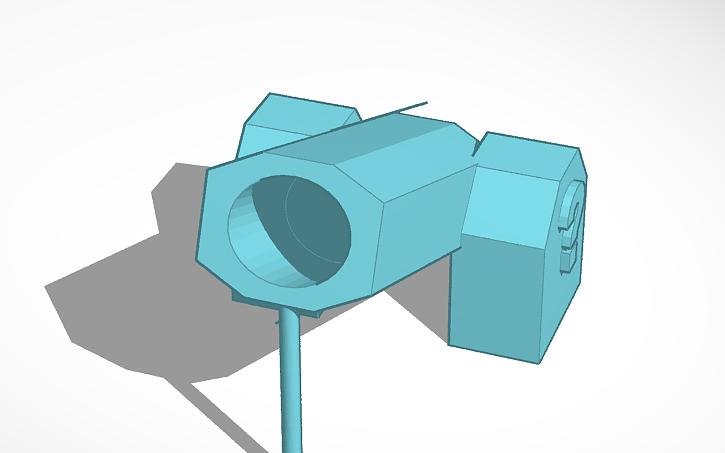 3D design 64 cannon - Tinkercad