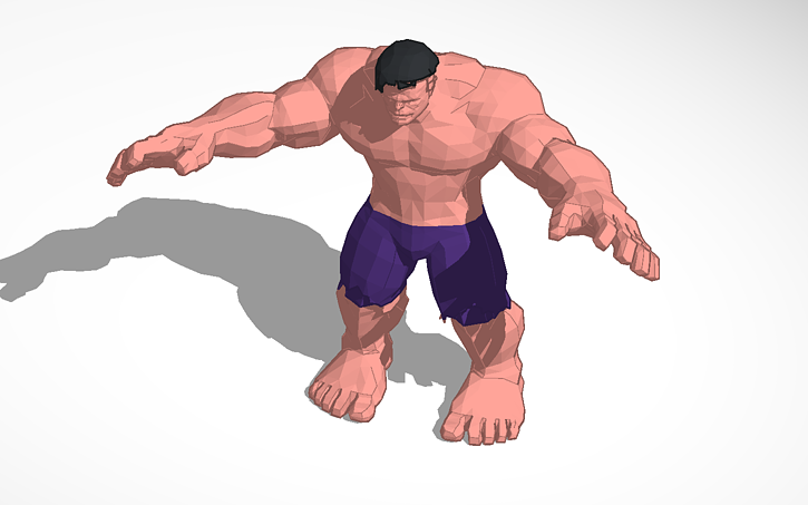 3D design Hulk - Tinkercad