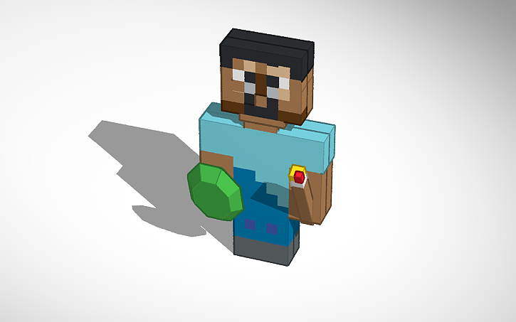3D design Minecraft Steve | Tinkercad