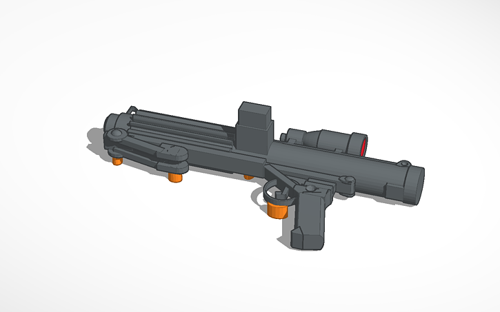 3D design Star wars blaster - Tinkercad