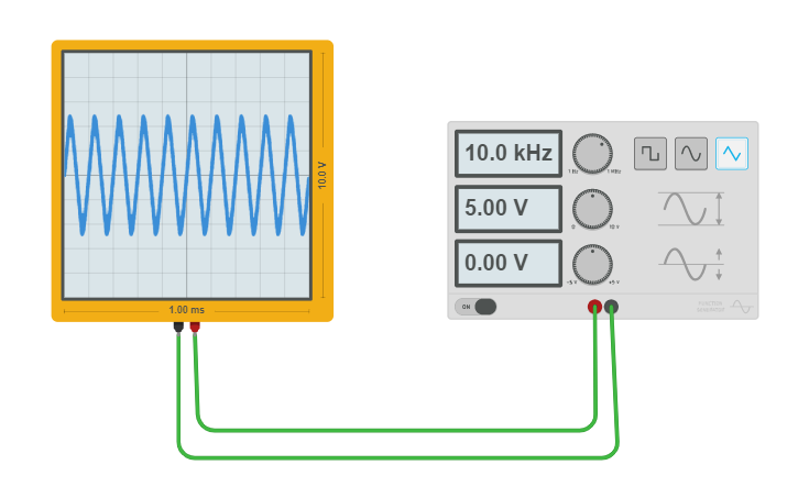 Circuit design traingle waveform - Tinkercad