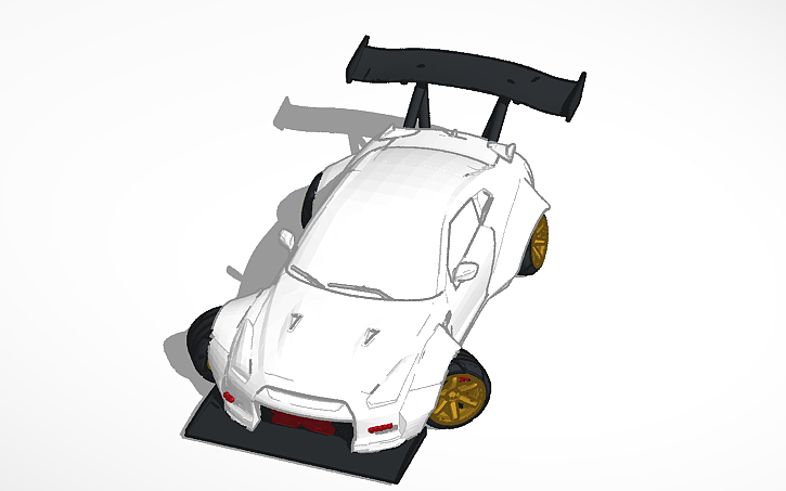 3D design NISSAN GTR - Tinkercad