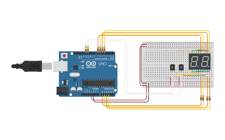 Circuit design 0-99 - Tinkercad