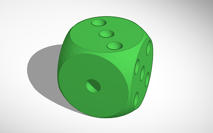 3D design dado Alex e Isma - Tinkercad