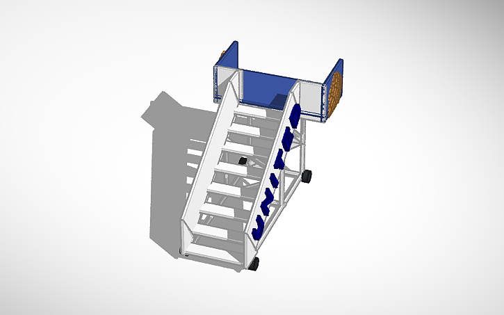 3D design United Airlines A320 Stair - Tinkercad
