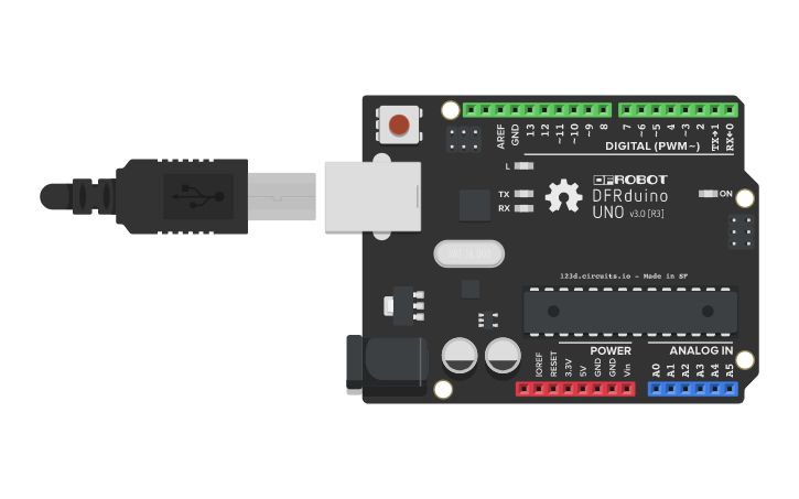 Circuit design DFRduino New - Tinkercad