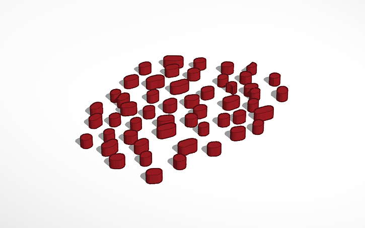 3D design Euk ribosomes - Tinkercad