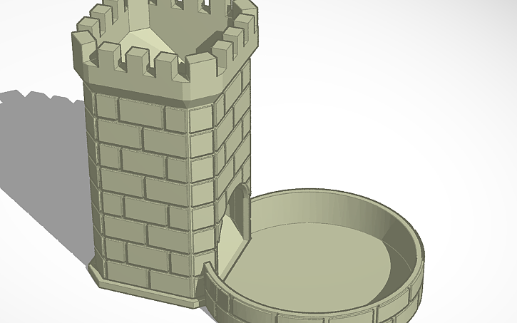 3D design die roller - Tinkercad