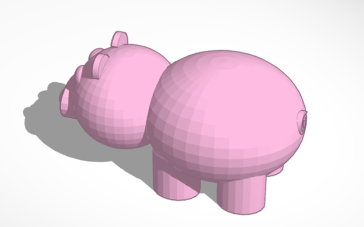 3D design pig - Tinkercad